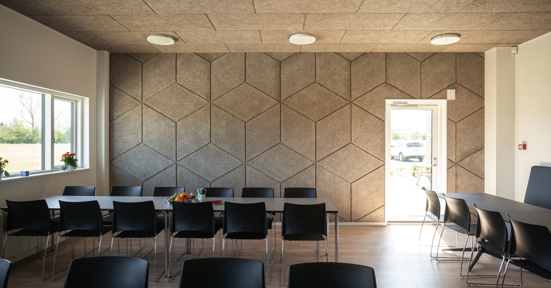 New building with stringent architecture and soft sounds | Troldtekt