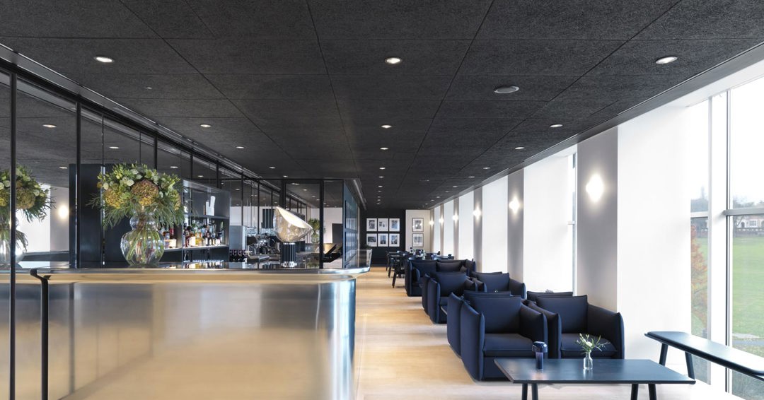 Acoustic ceiling in London’s Design Museum | Troldtekt