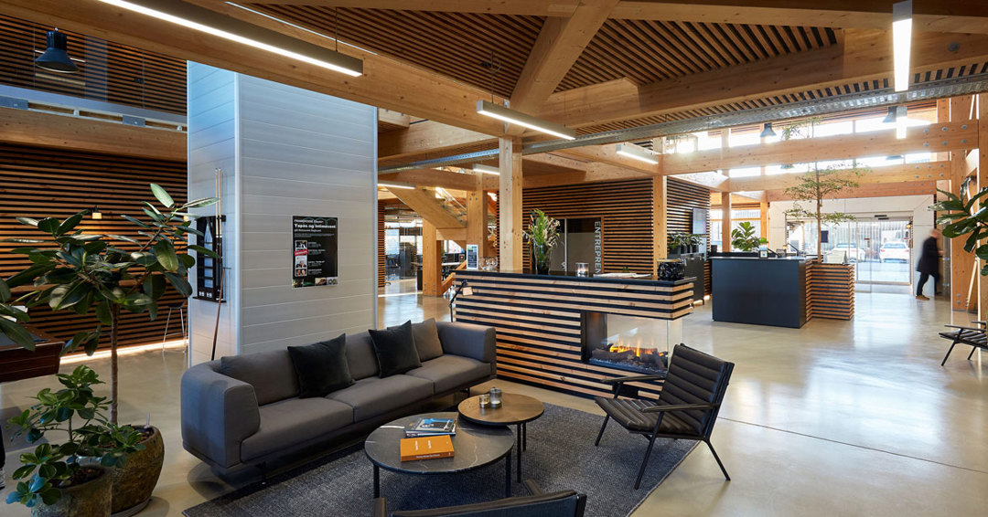 Flexible and sustainable office building | Troldtekt A/S